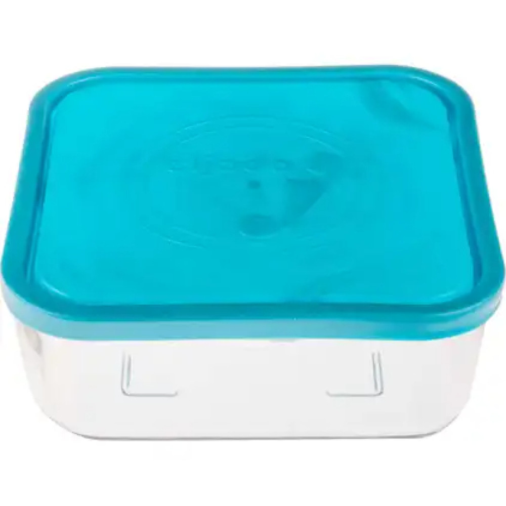 Caserola patrata din sticla cu capac plastic 2100ml